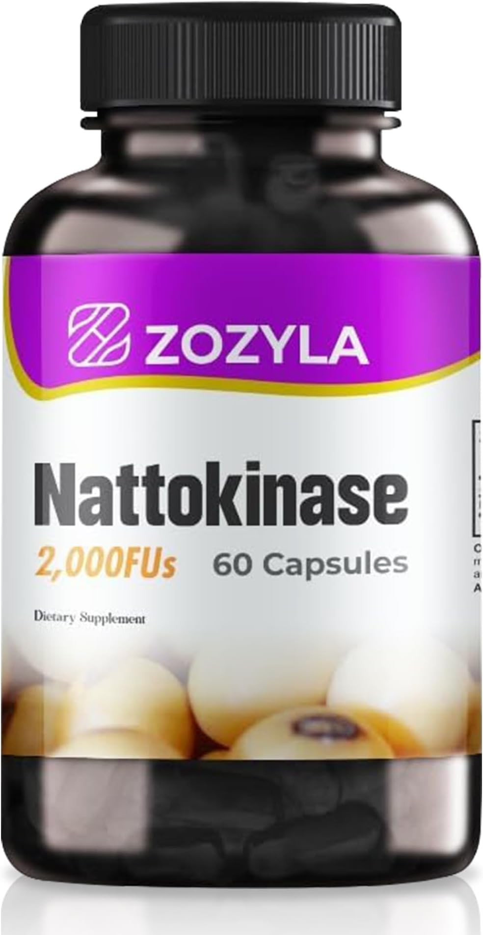 Amazon.com: ZOZYLA Nattokinase Supplement 2,000 FU, 60 Capsules - Best ...