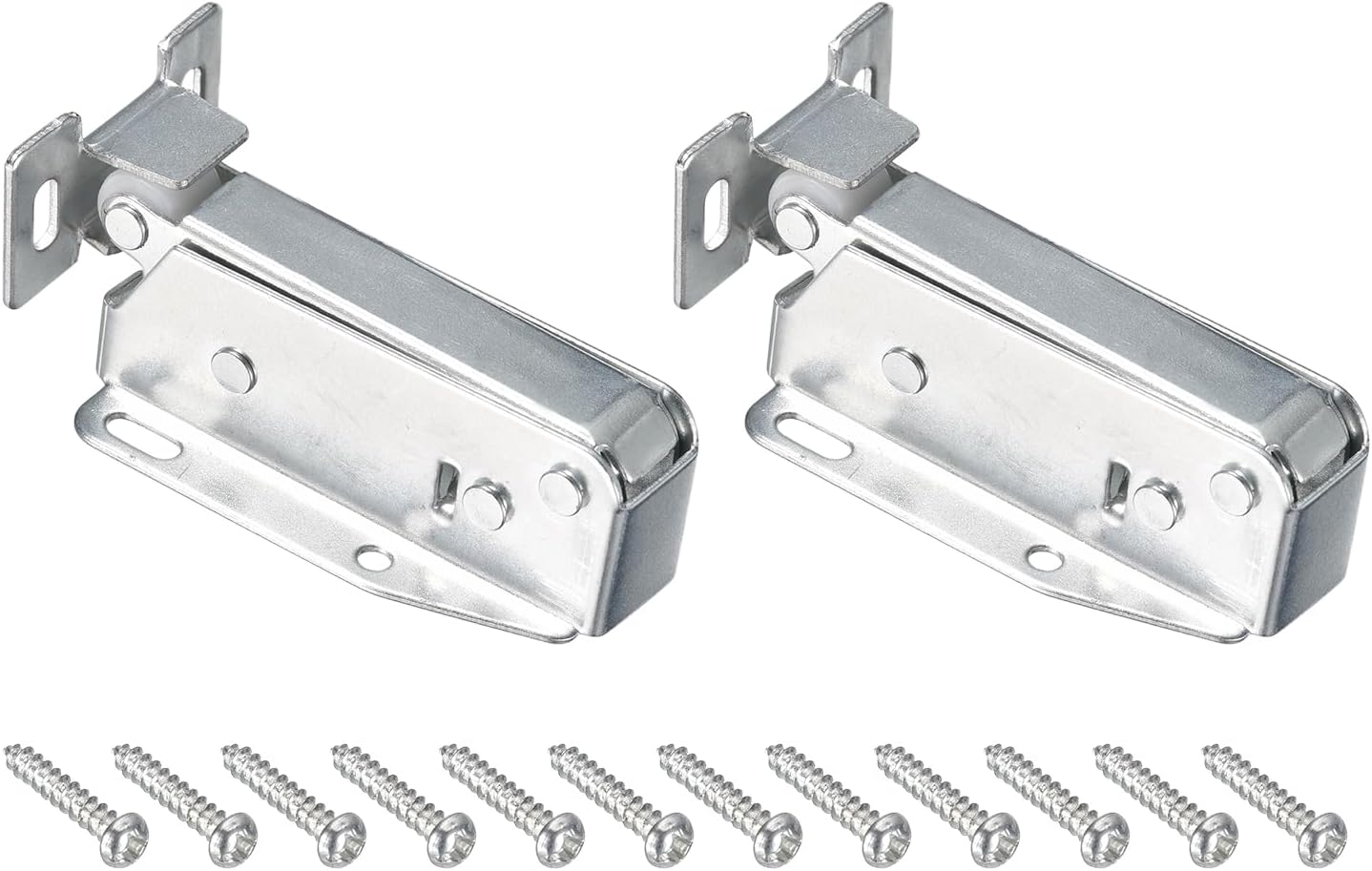 uxcell 2 Set Push to Open Door Catch Iron Automatic Spring Loaded Push ...