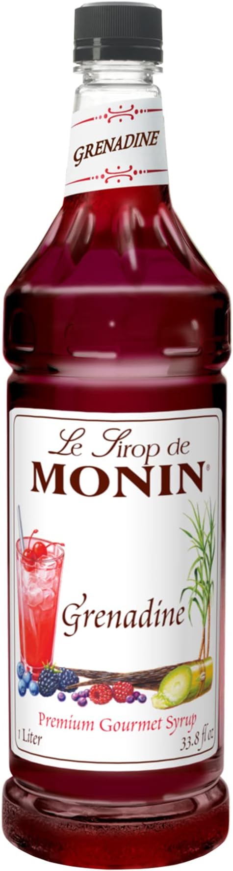 Amazon.com: Monin - Grenadine Syrup, Delightfully Sweet, Cranberry ...