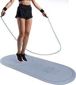 Amazon.com: Jump Rope Mat Outdoor Exercise Mat Larger Non-Slip,Workout ...