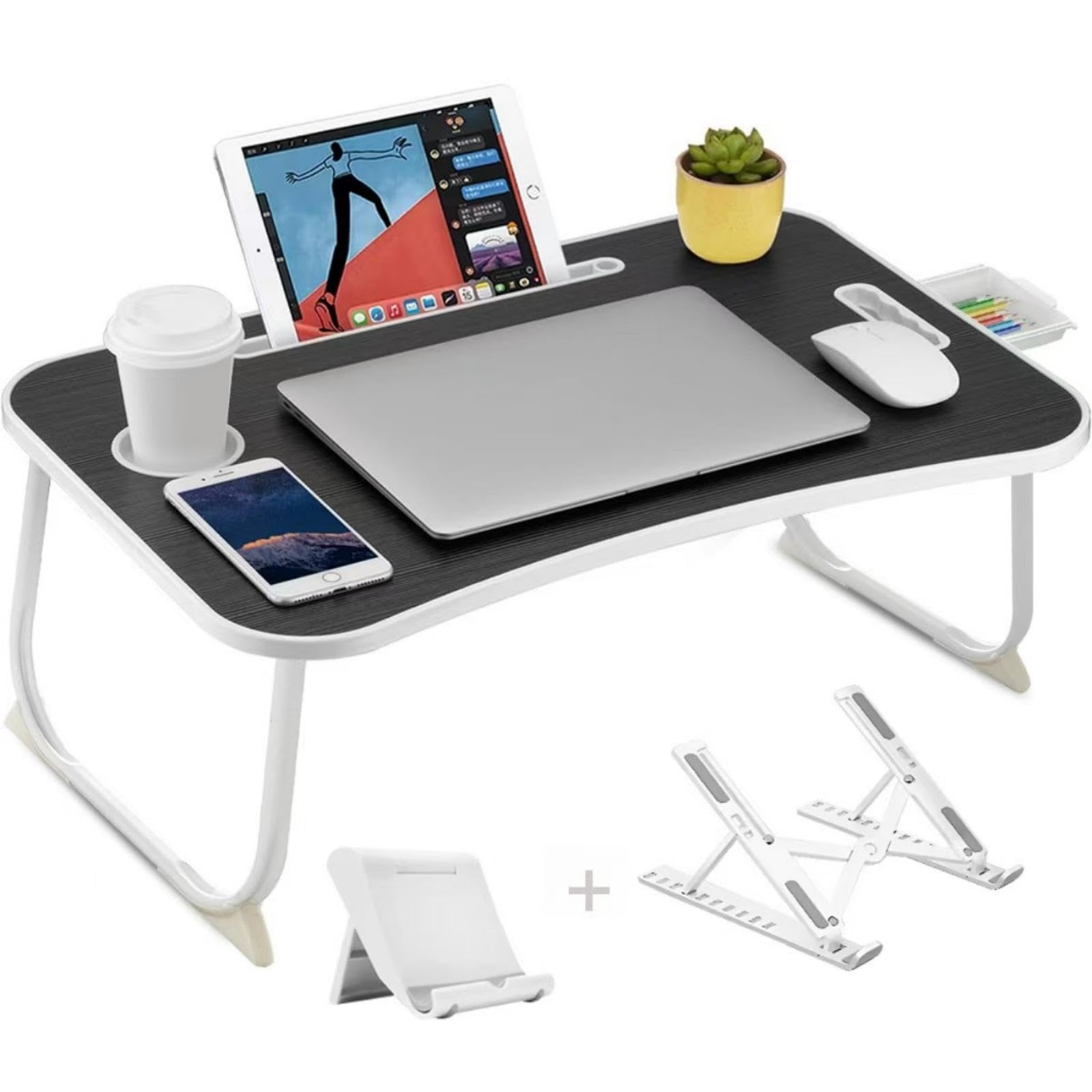 Amazon.com: Foldable Lap Desk for Laptop, 23.62Inch Laptop Lap Desk ...