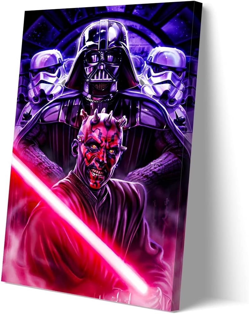 Amazon.com: Darth Vader Poster Darth Maul Posters HD Printed Canvas ...