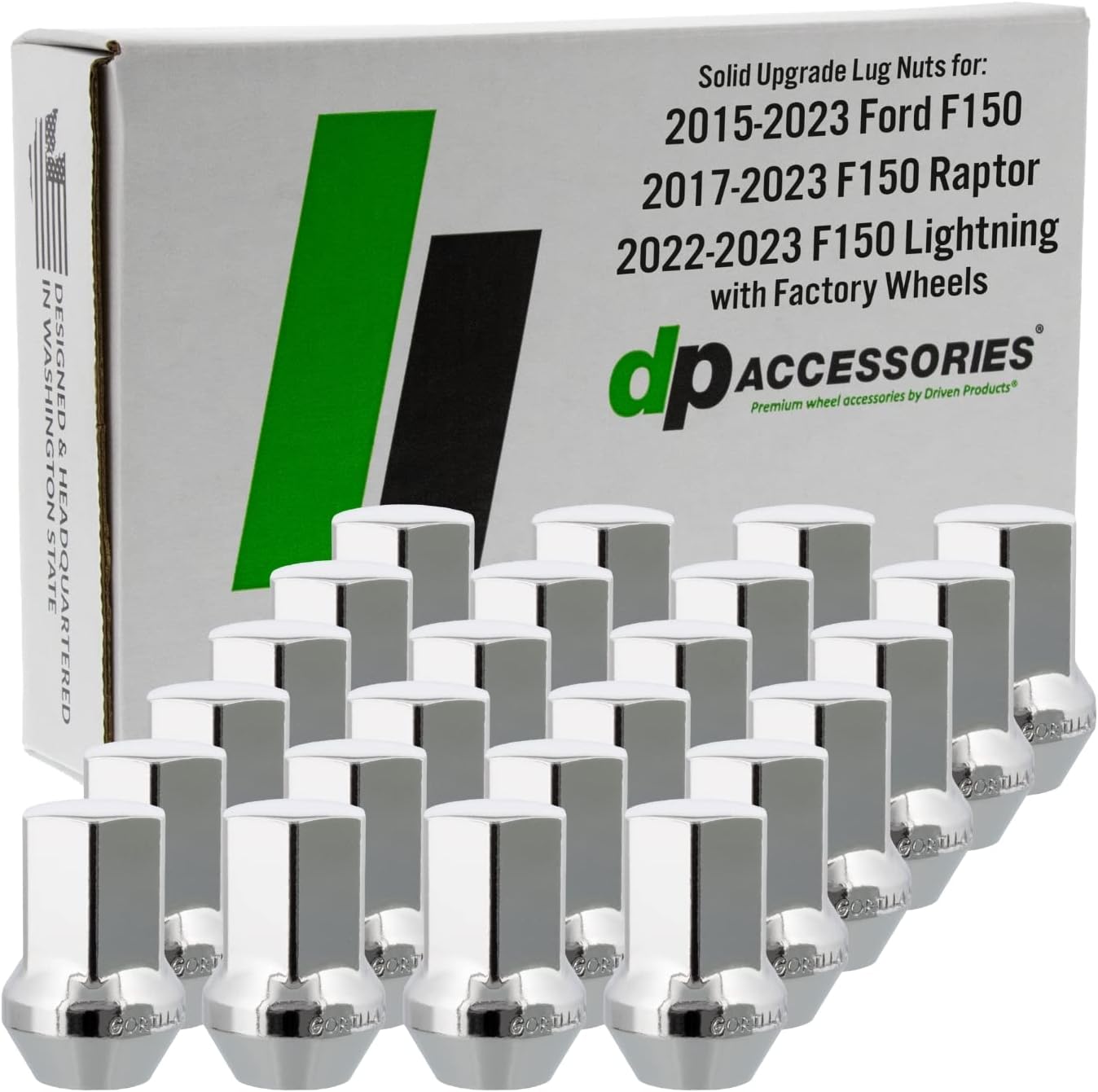 Amazon.com: Gorilla Automotive 41147B Acorn Bulge Seat Lug Nuts (14mm x ...