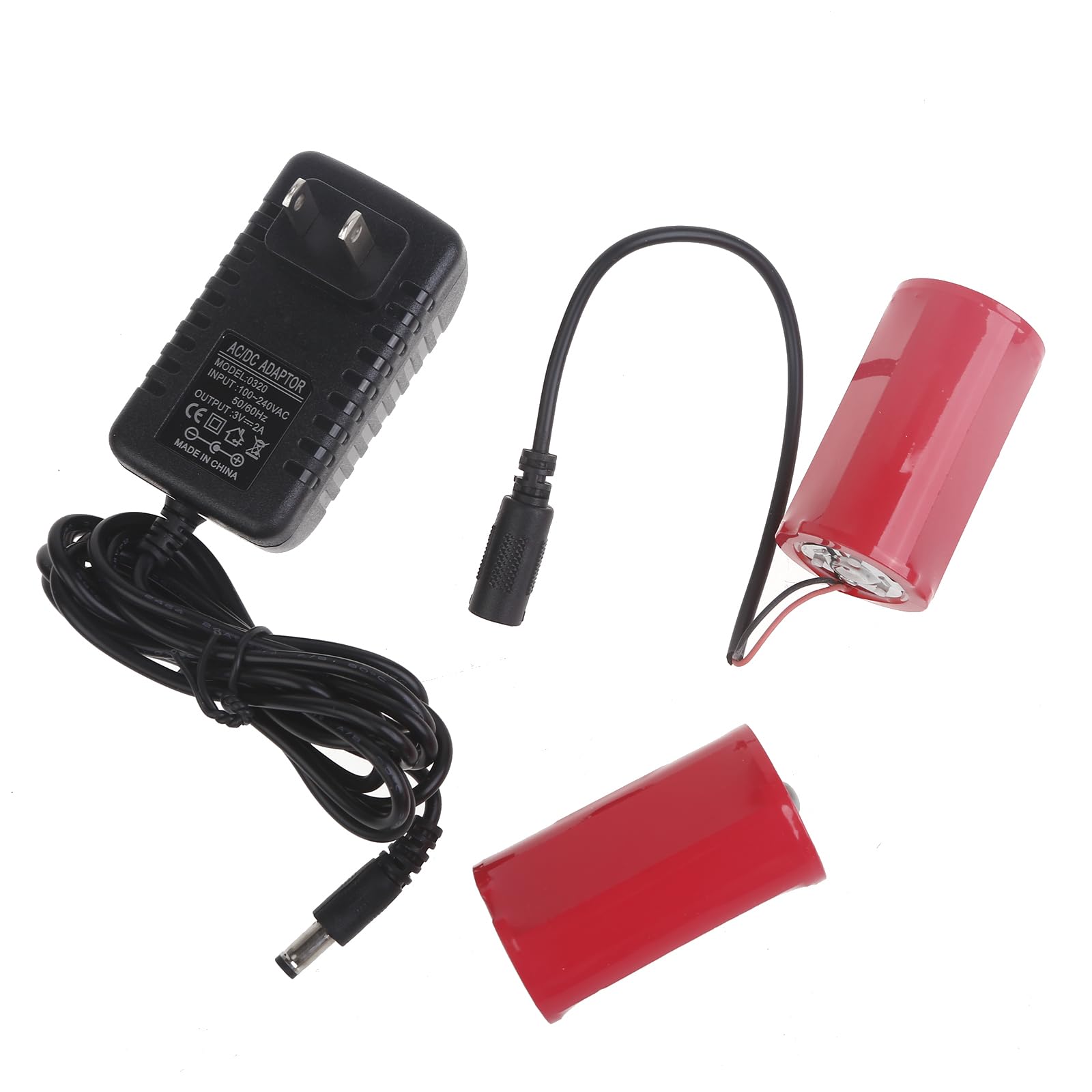 Amazon.com : Universal LR20 D Battery Eliminators Power Supply Adapter ...