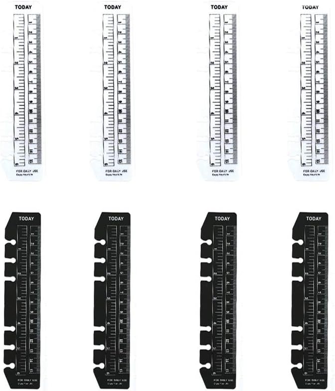 Amazon.com : hwojjha 2Pcs Black/Clear Plastic Page Marker Pouch ...