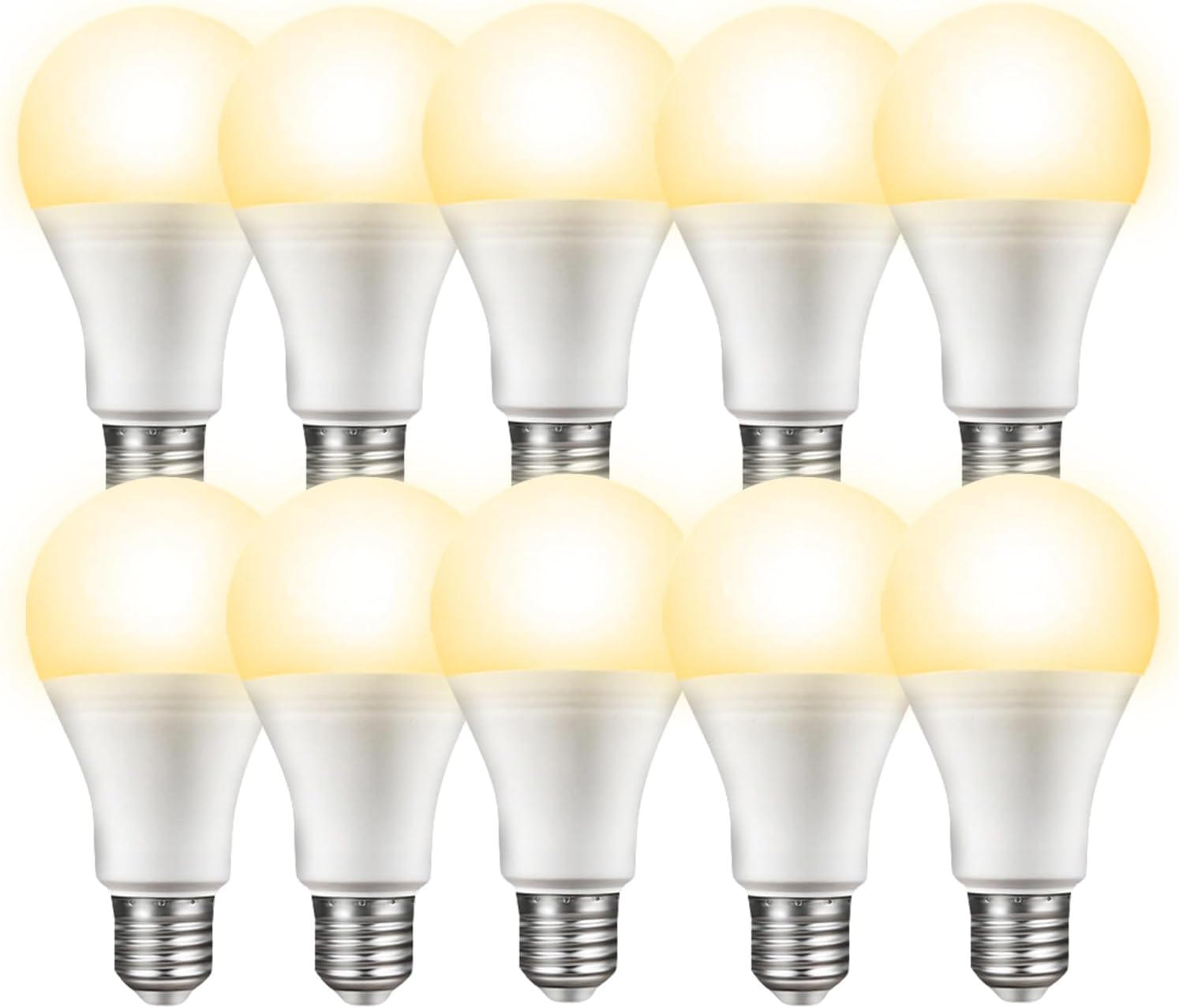 MEGALUZ Focos LED Luz Cálido para Interiores de 12 Watts-Paquete de 10 ...