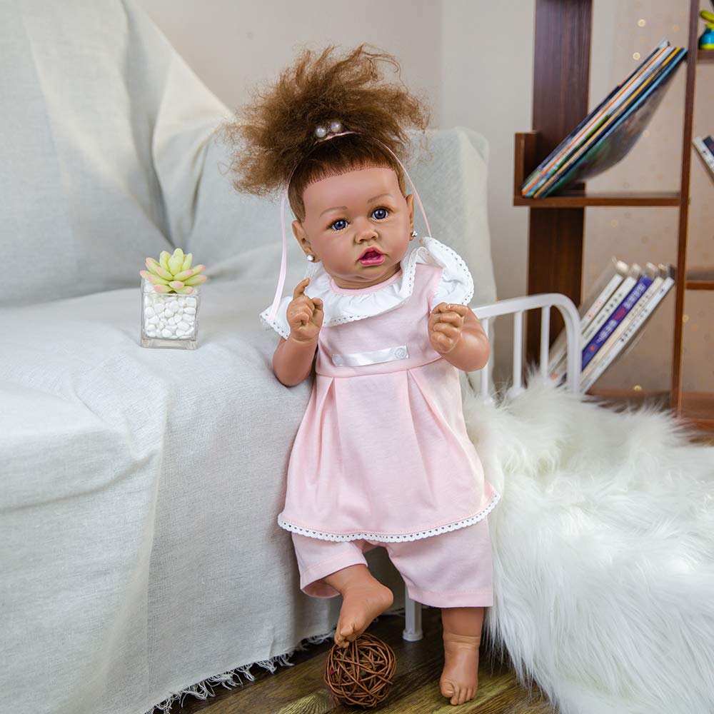 HOOMAI Lifelike Reborn Baby Dolls with Soft Body African American ...