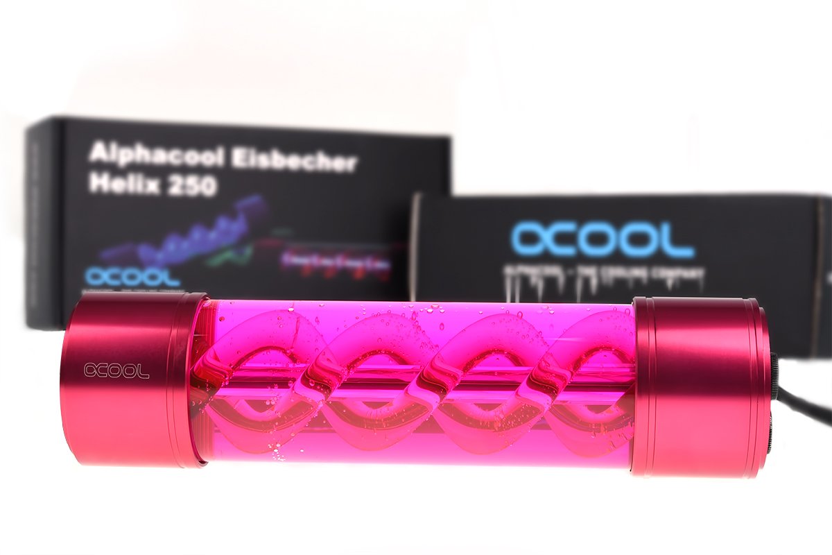 Amazon.com: Alphacool Eisbecher Helix 250mm Reservoir - Red (15300 ...