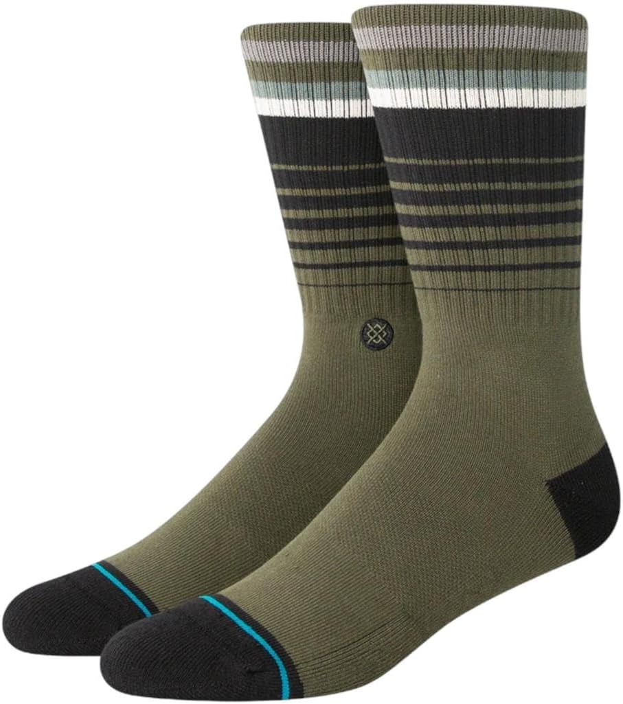Amazon.com: Stance Emmit Crew Dark Green LG (US Men's Shoe 9-13, Women ...