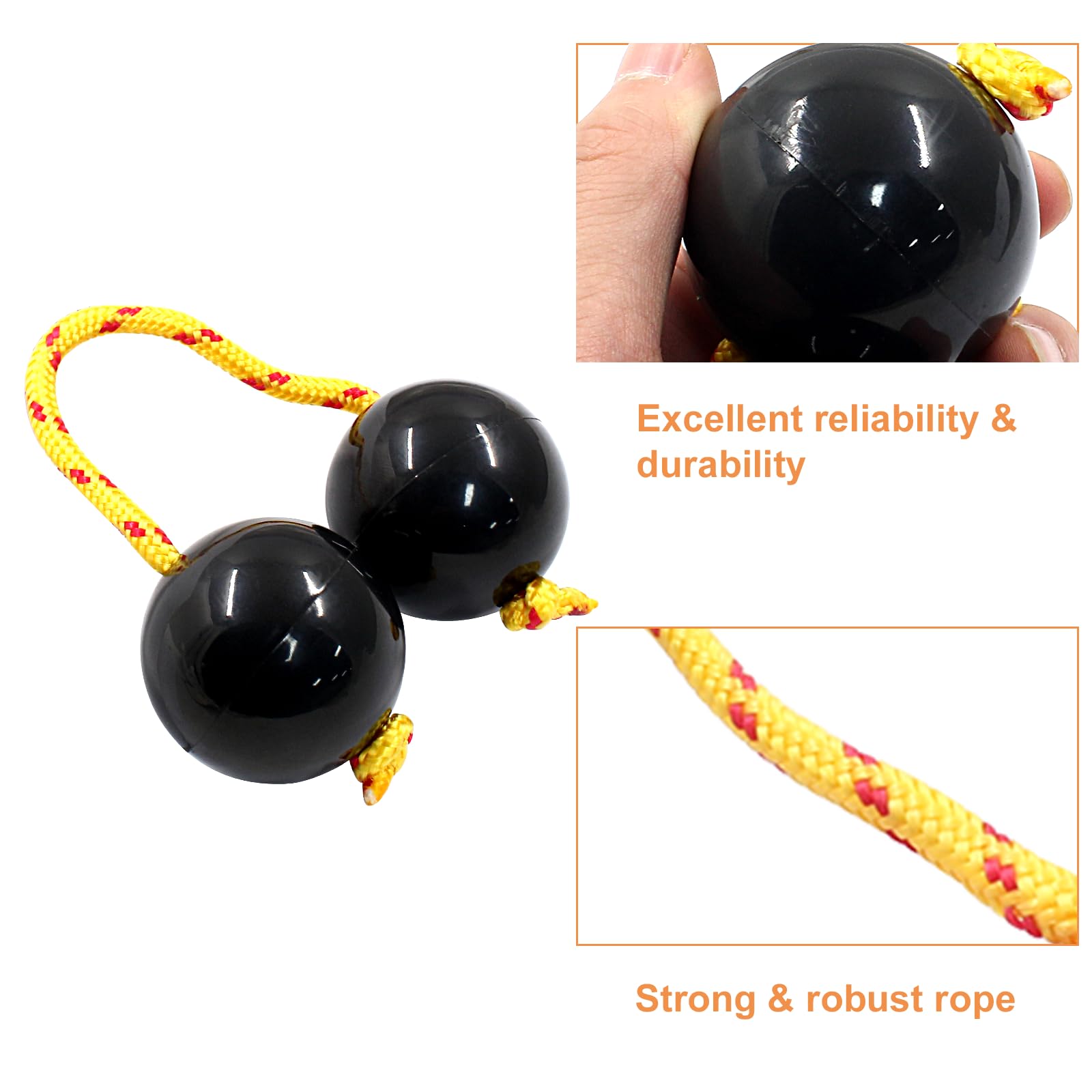 Snapklik.com : Hordion 2 Pair Aslatuas Rhythmic Ball Kashaka Shaker