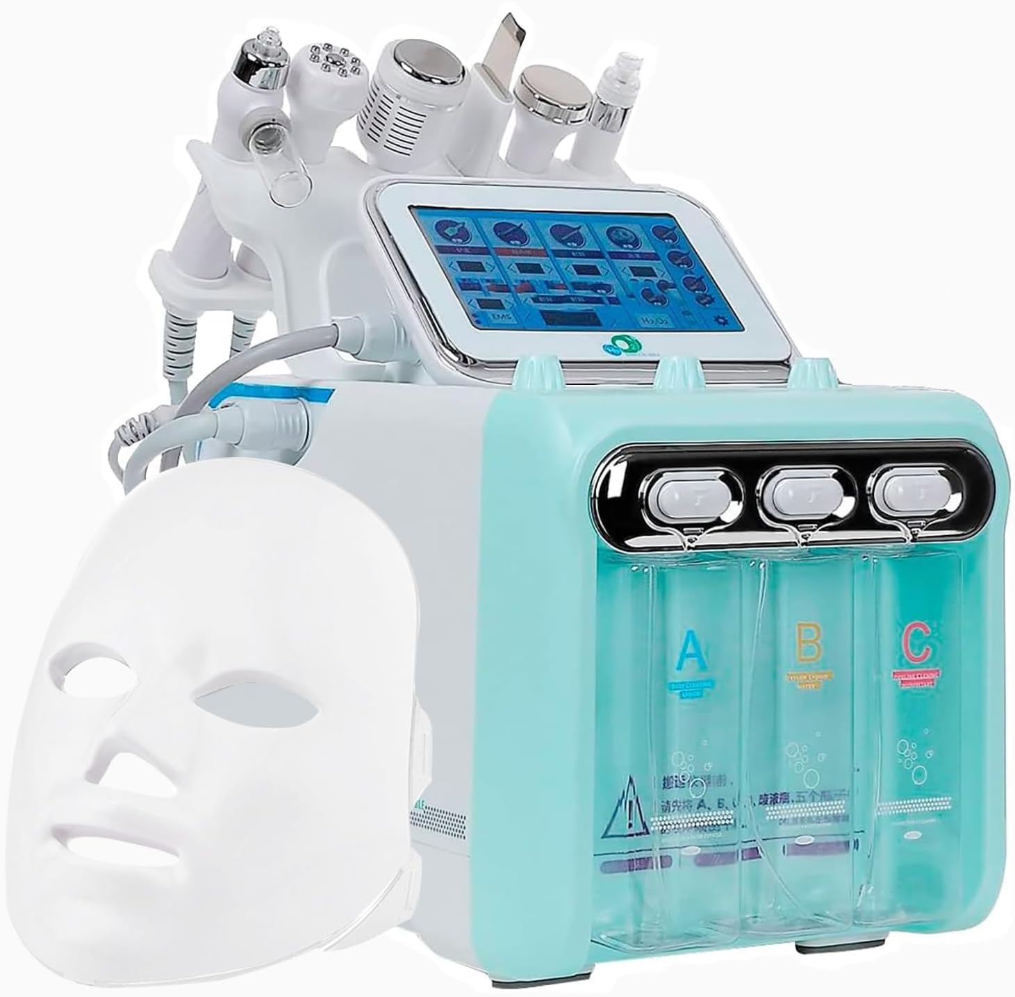 Amazon.com: 7 in 1 Hydrogen Oxygen Facial Machine for Home Or Spa ...