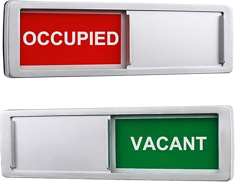 Vacant/Occupied Privacy Sign for Home Office Restroom Conference Hotels ...