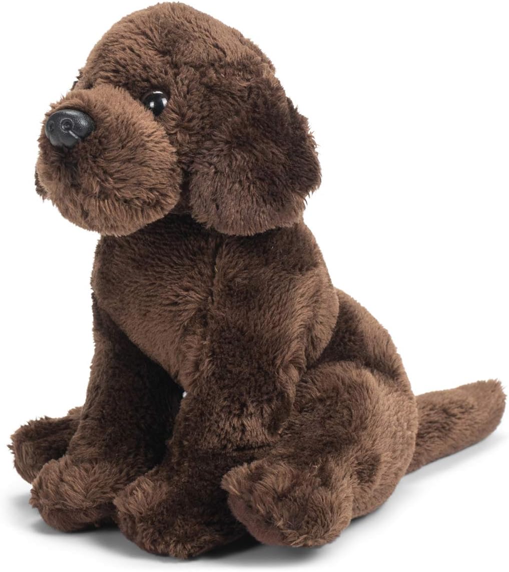 Amazon.com: DEMDACO Little Chocolate Labrador Children's Plush Beanbag ...