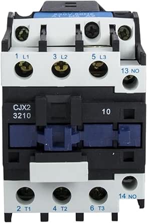 Amazon.com: CJX2-3210 3201 AC Contactor 32A 3Phase 3-Pole NO Coil Voltage 380V 220V 24V 50Hz Din ...