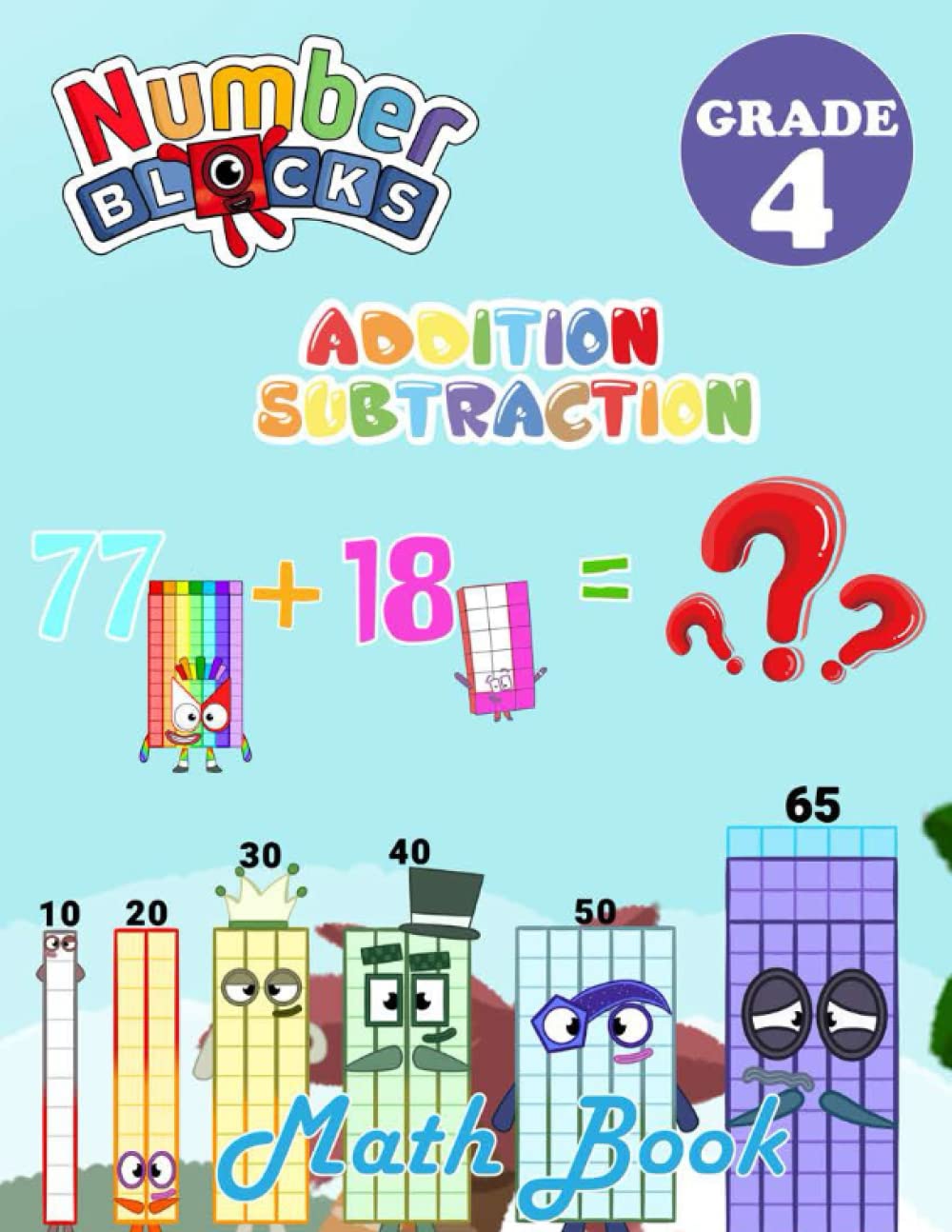 Numberblocks Addition Subtraction Math Book Math Workbook Grade 4 60 ...