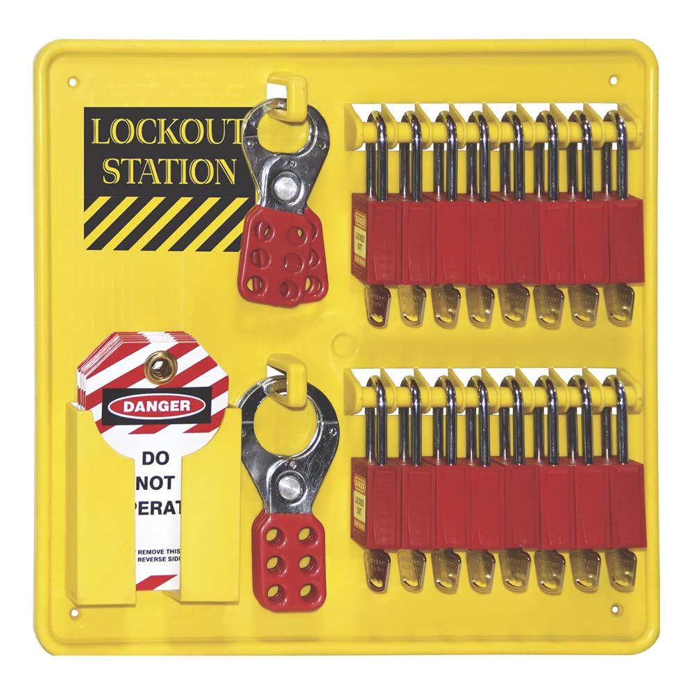 Buy E-Square One Piece Open Lockout Tagout Loto Station with 16 Lockout ...