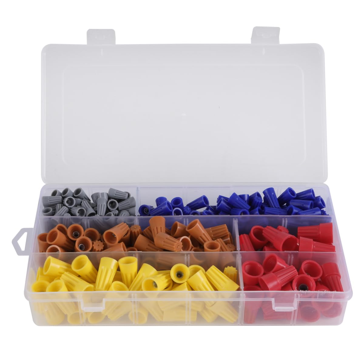 Wire Nuts 1500pc Wire Nut Assortment - Electrical Connectors Kit (5 ...