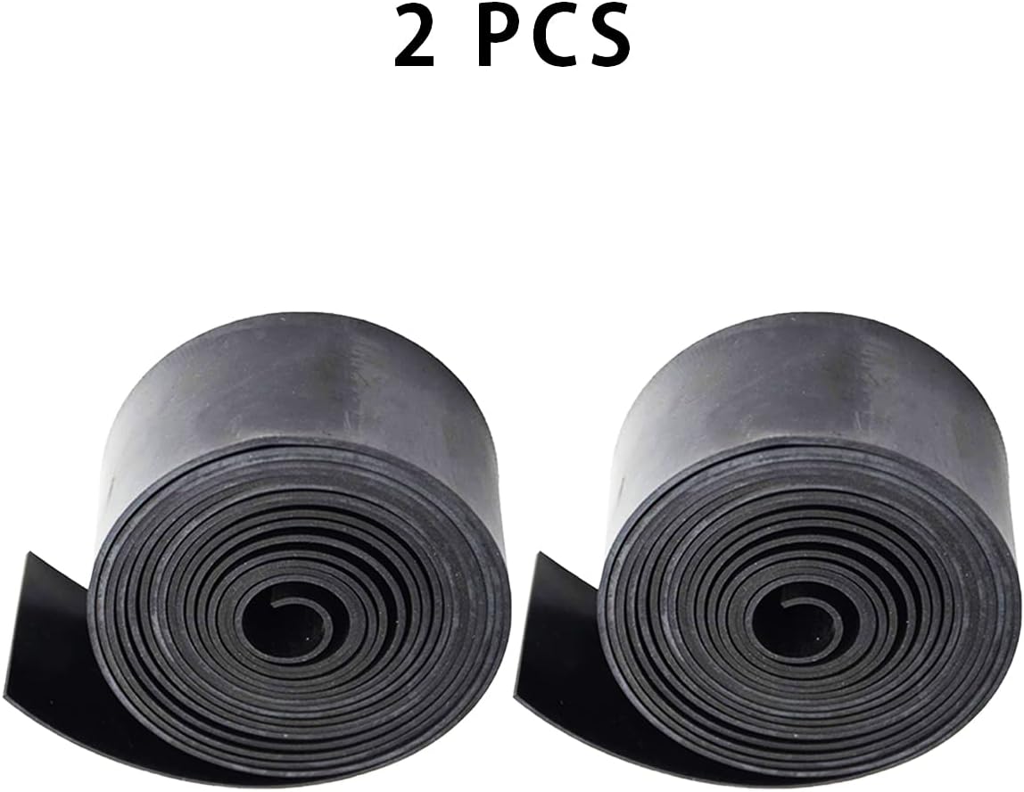 OuMao Solid Black RubberSheet 2 Rolls (50mm(W)x3mm(T)x1.5m(L)) Rubber ...