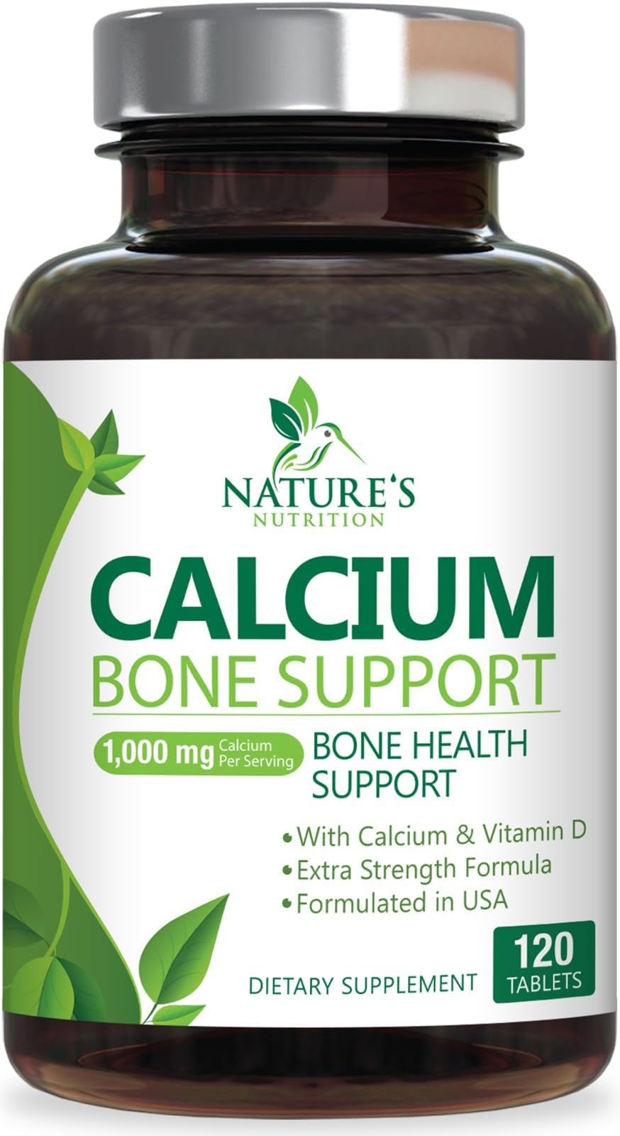 Bone Supplement With 1000 Mg Calcium Magnesium Boron Zinc Vitamin ...