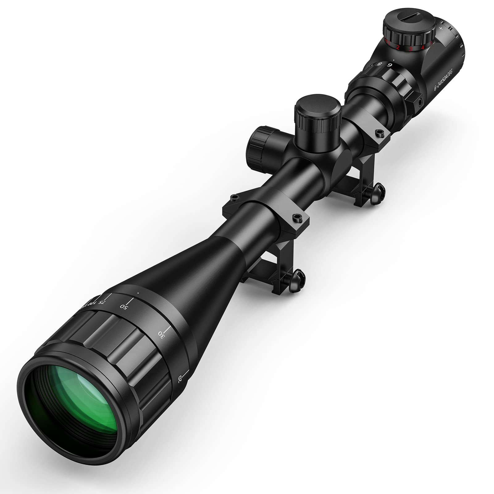Snapklik.com : CVLIFE Scope 6-24x50 AOE Red And Green Illuminated Gun ...