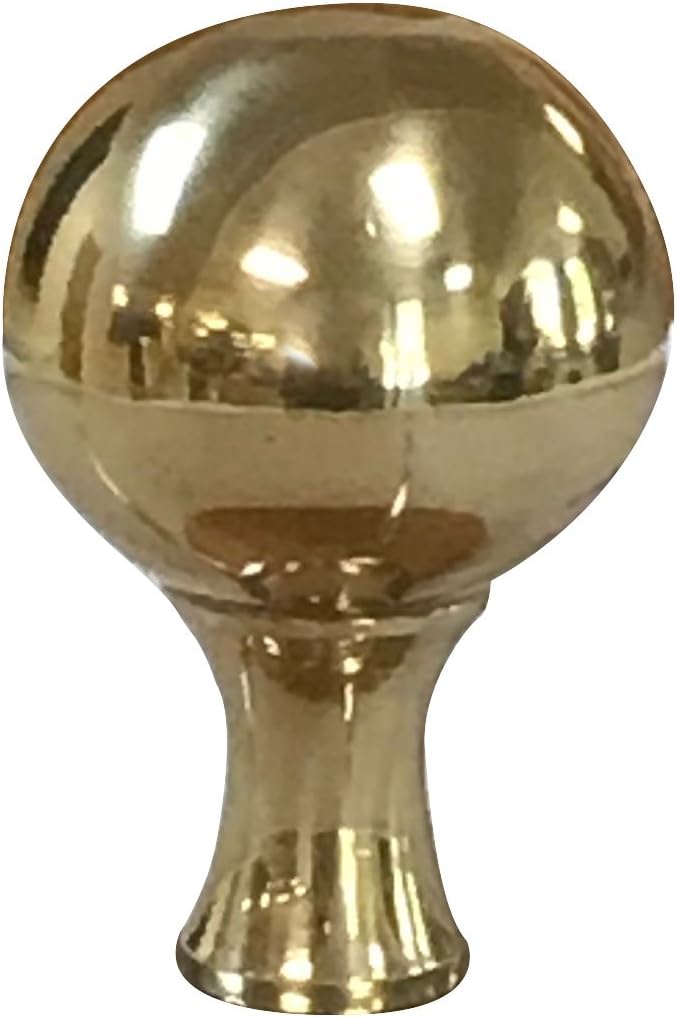 Royal Designs Large Ball Lamp Finial for Lamp Shade, 2 Inch, Polished ...