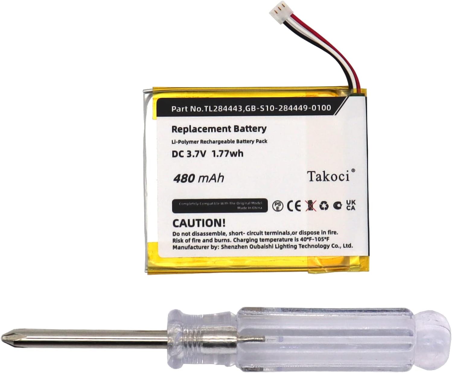 Amazon.com: Gikysuiz Replacement Battery for Nest TL284443,Compatible ...