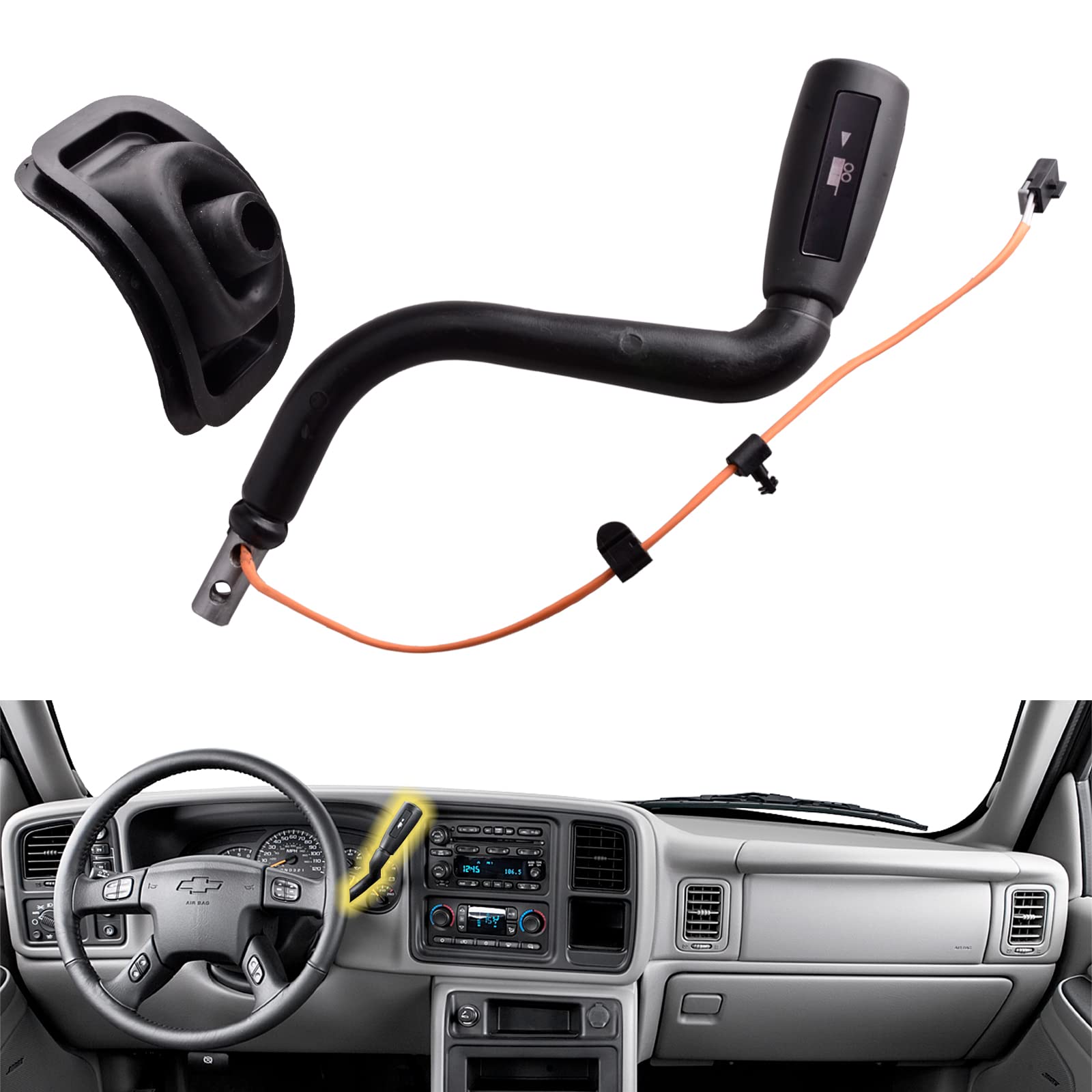 Buy GrteRokky Gear Shift Lever W Tow Haul Button Compatible For