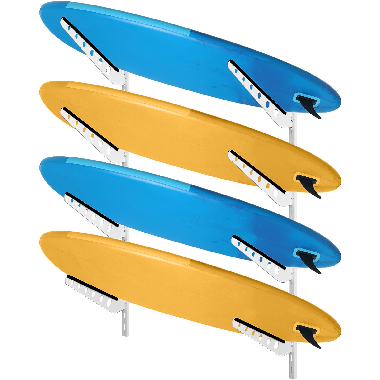 Snapklik.com : Soaoo Adjustable Surfboard Storage Rack Surfboard Wall ...
