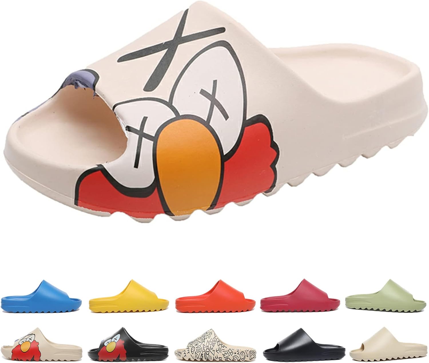 SHUOJIA Cloud Sliders for Women and Men Non-Slip Quick Dry Shower ...