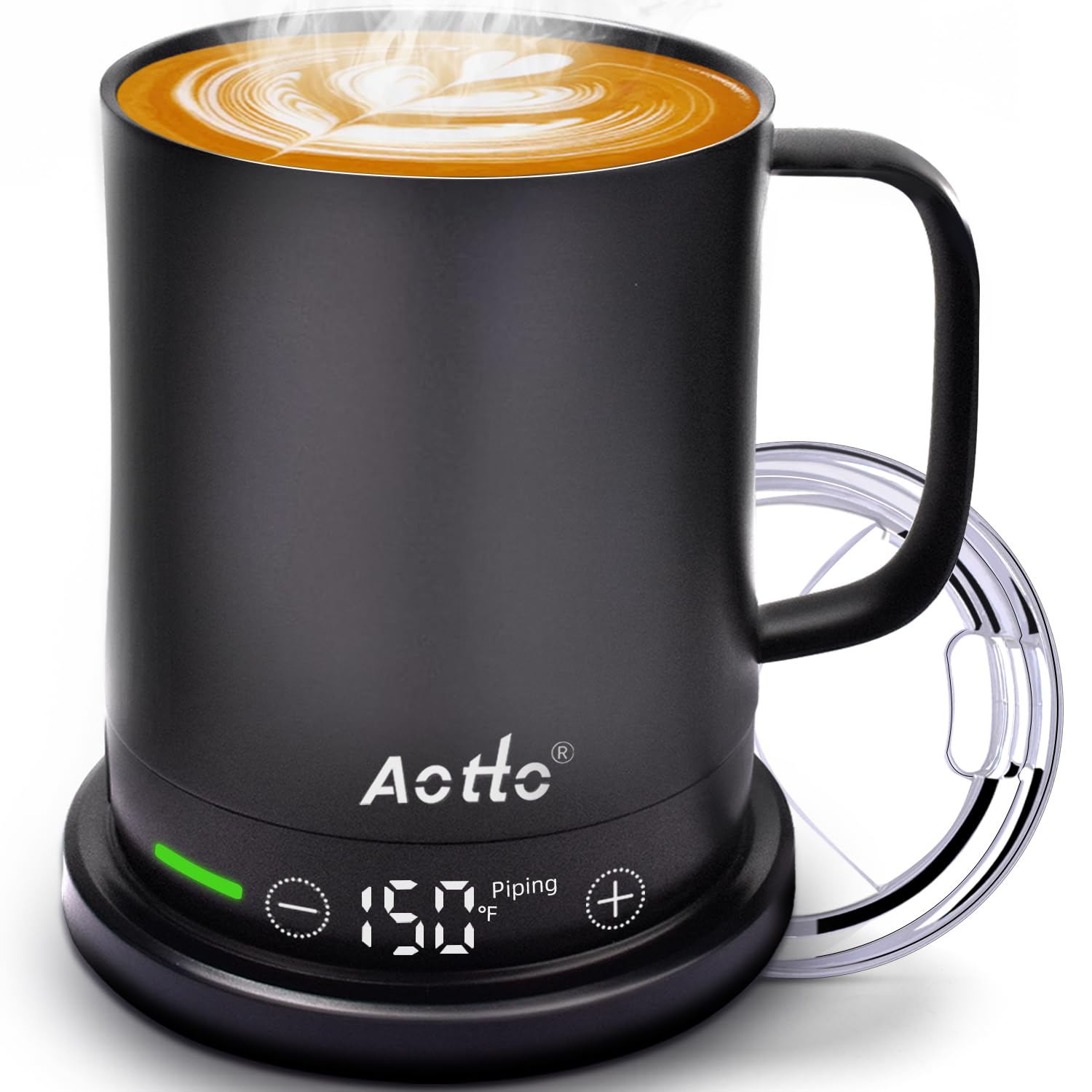 Snapklik.com : Aotto Heated Coffee Mug Rechargeable - 14oz Self Heating ...