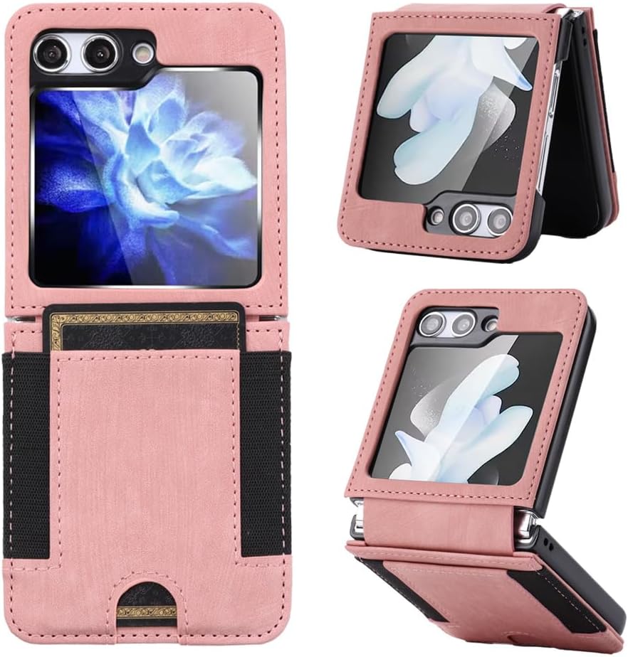 Amazon.com: JGY Samsung Z Flip 5 Case - Leather Wallet with Hinge ...