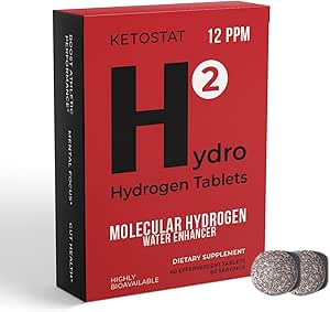 Amazon.com: Hydrogen Water 60 Tablets, 12 PPM H2 Molecular Hydrogen for ...