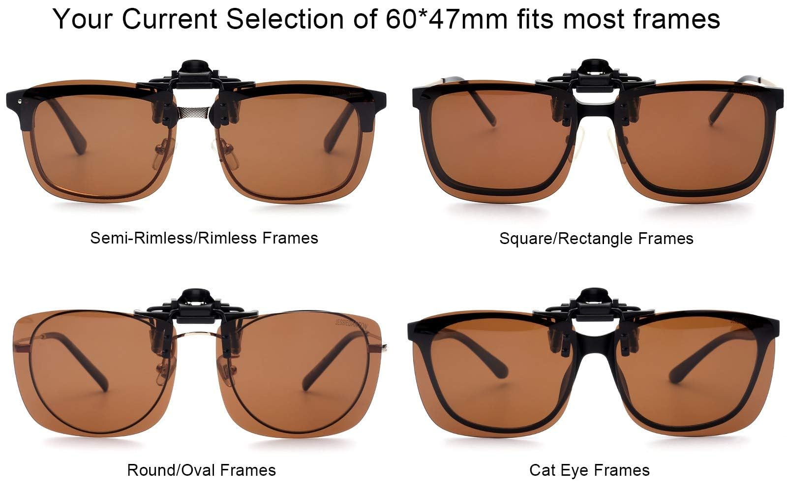 Snapklik.com : Polarized Clip On Sunglasses Over Prescription Glasses ...