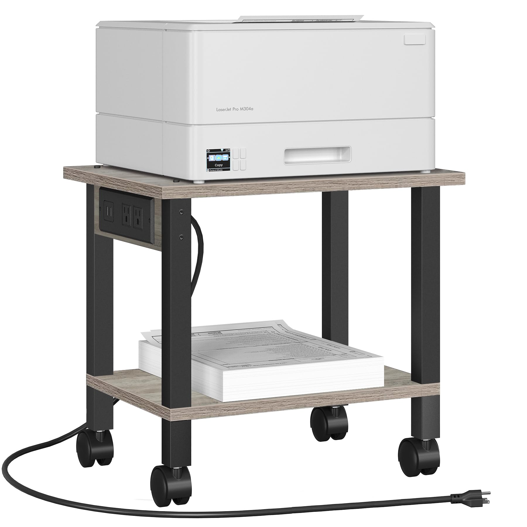 Snapklik.com : TUTOTAK 2 Tier Printer Stand, Rolling Printer Cart