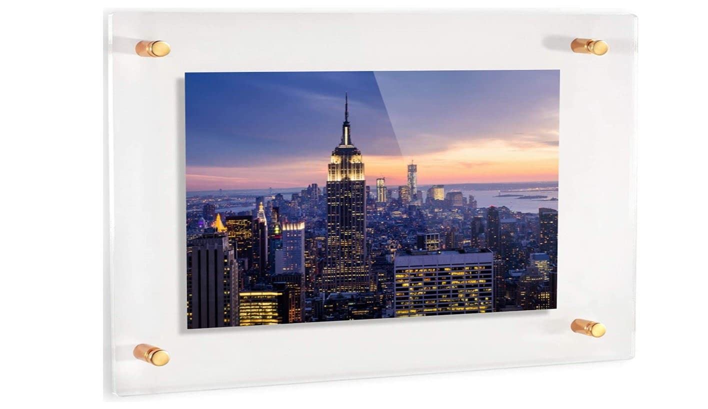 Amazon.com - (20" x 30") Clear Acrylic Wall Mount Floating Picture ...