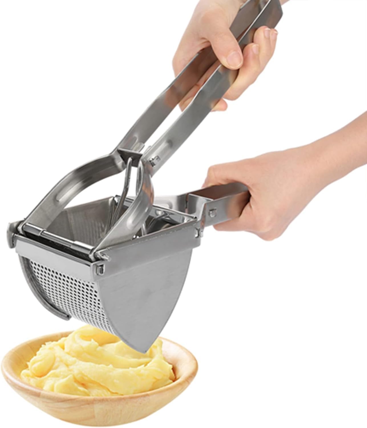 Potato Ricer, Stainless Steel Potatoes Puree Masher Multifunctional ...