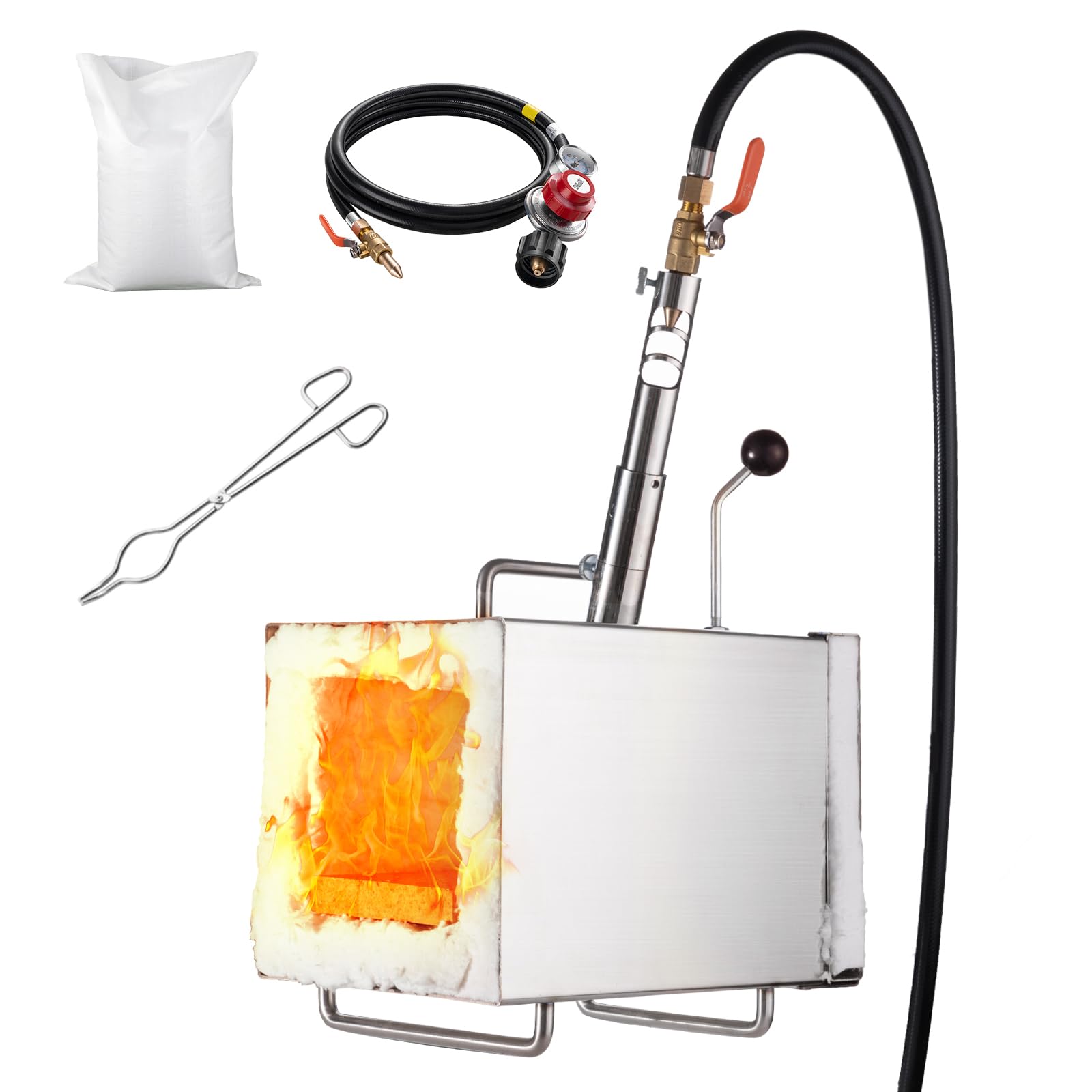 Amazon.com: QNK Portable Propane Gas Forge 2552 °F/1400 °C Single ...