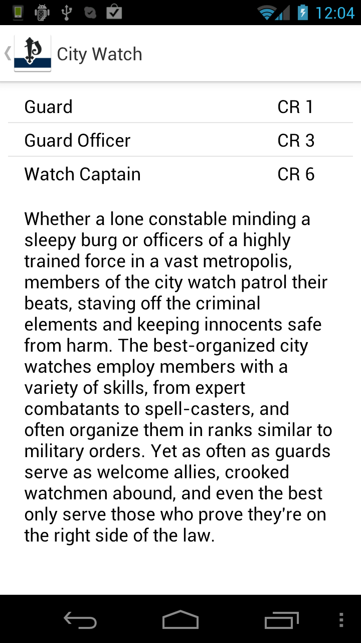 Pathfinder NPC Gallery - App on Amazon Appstore