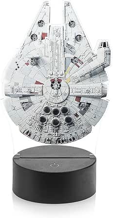 Luminária de Led Star Wars com Impressão Digital - Millennium Falcon ...