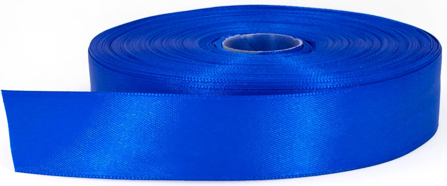 Amazon.com: Stuffvisor Royal Blue Satin Ribbon, 1 inch x 50 Yards ...