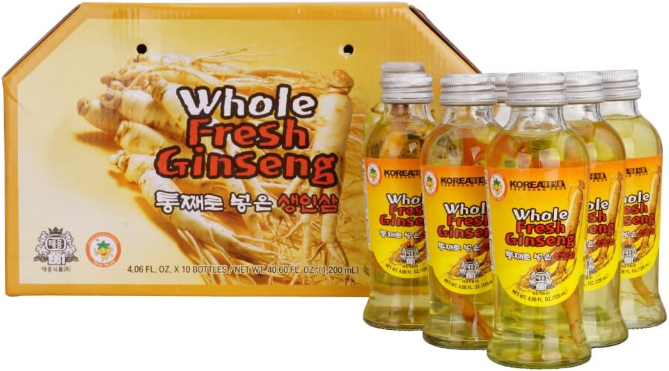 Amazon.com: Fresh Korean Ginseng Drink - Beverage Ginseng Root Extract ...