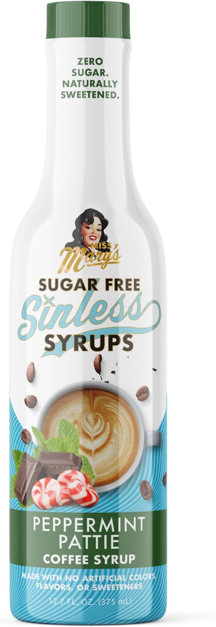 Amazon.com: Sugar Free Peppermint Pattie Syrup - Stevia-Based, No ...