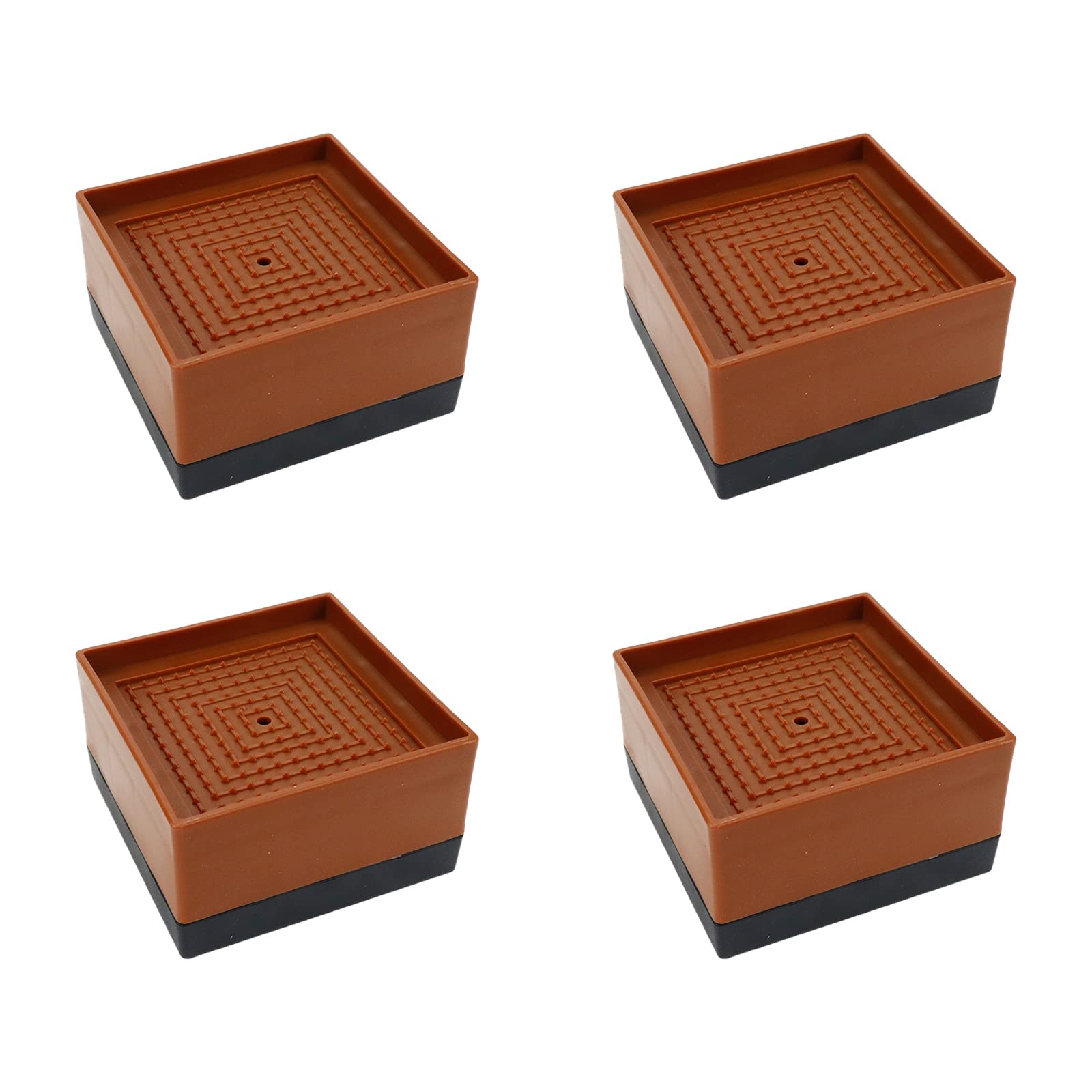 Amazon.com: Tsnamay Set of 4 Bed Risers Furniture Square Risers,TPU ...