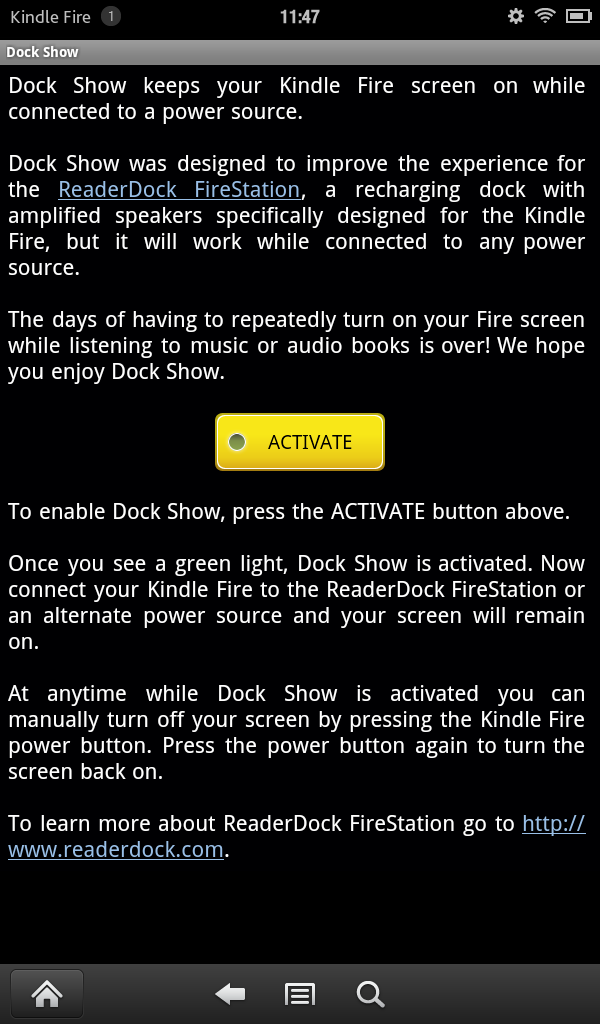 Dock Show - App on Amazon Appstore