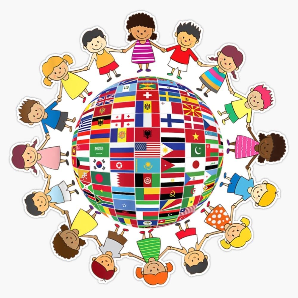 Amazon.com - Flags of The World Cultural, Diversity Kids Around The ...