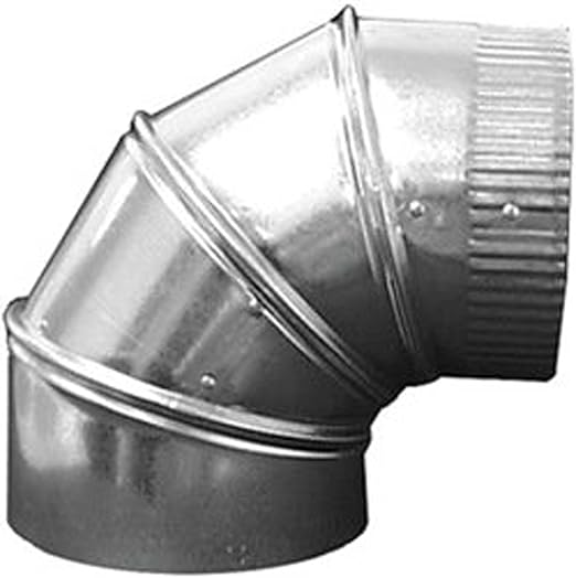 6 Inch 90 Degree HVAC Elbow Duct Galvanized 26 Gauge Adjustable Sheet 6-inch-90-degree-hvac-elbow-duct-galvanized-26-gauge-adjustable-sheet