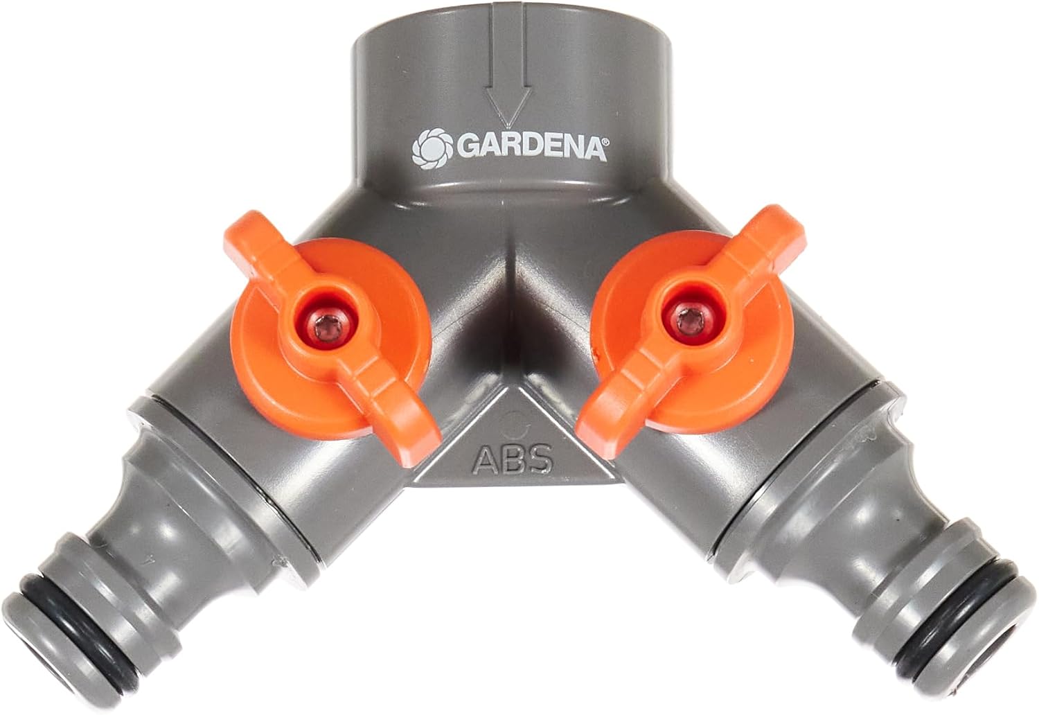 Gardena 2-Wege Wasserhahn 3/4-Bewässerungsanschlüsse, mehrfarbig, einzigartig : Amazon.de: Garten