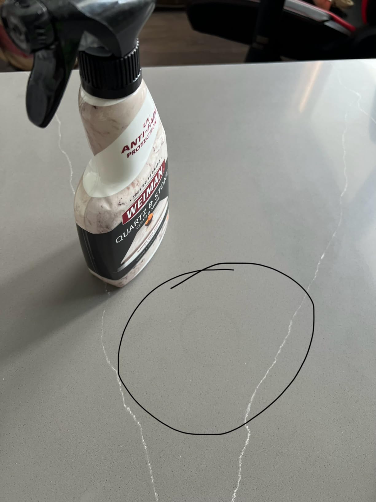 Weiman Quartz Countertop Cleaner and Polish with UV Protection, Clean ...