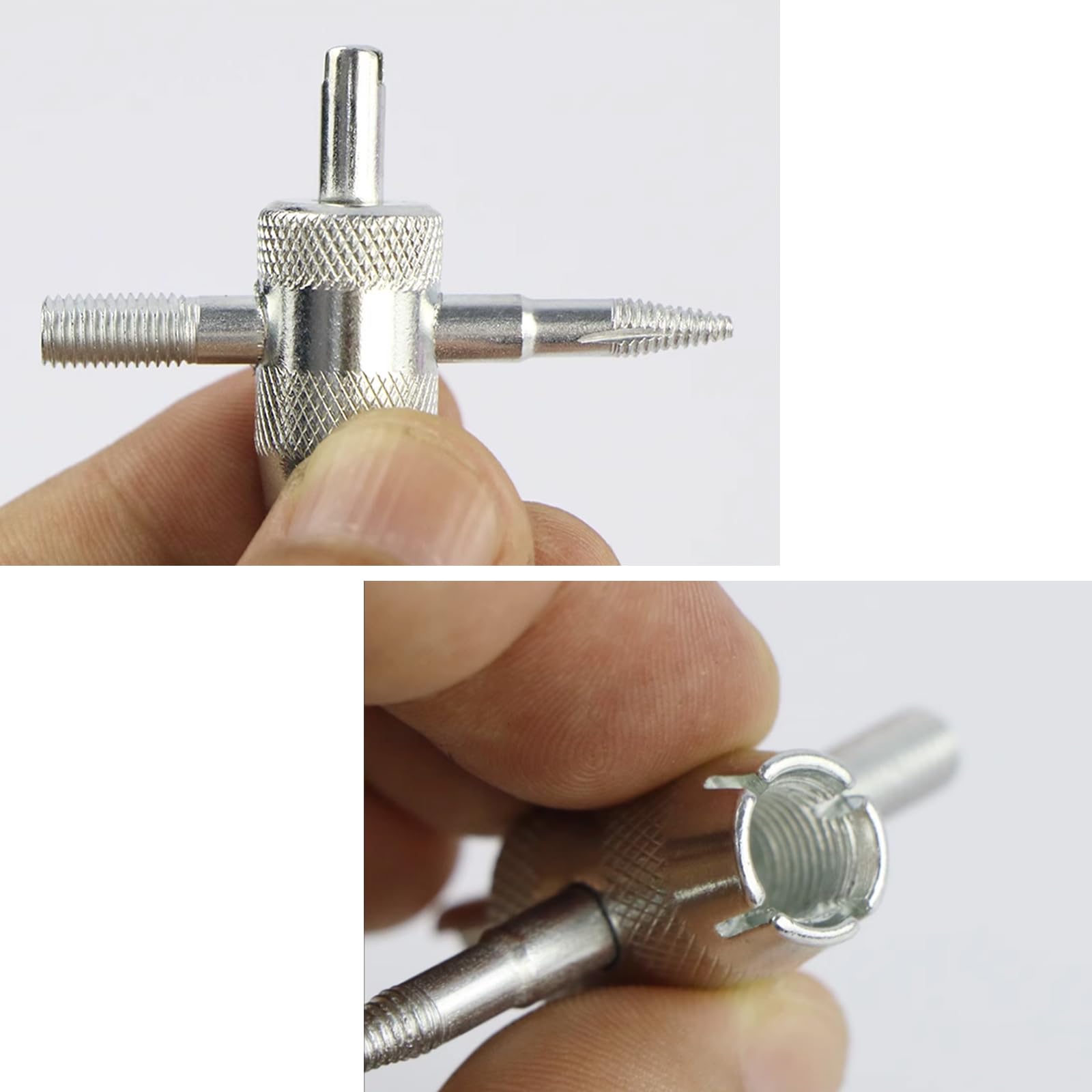 Valve Core Removal Tool 2PCS 4-Way Tire Valve Stem Tool ...