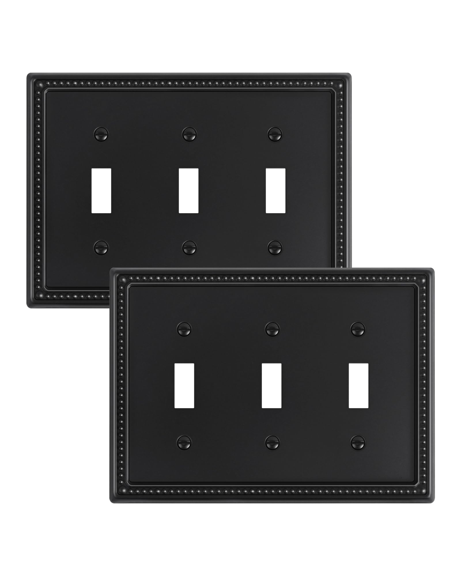 TREEWELL 2-Pack Triple Toggle Light Switch Cover Plate, Pearls ...